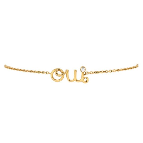 Dior | Jewelry | Christian Dior Oui Bracelet 8k Yellow Gold With ...